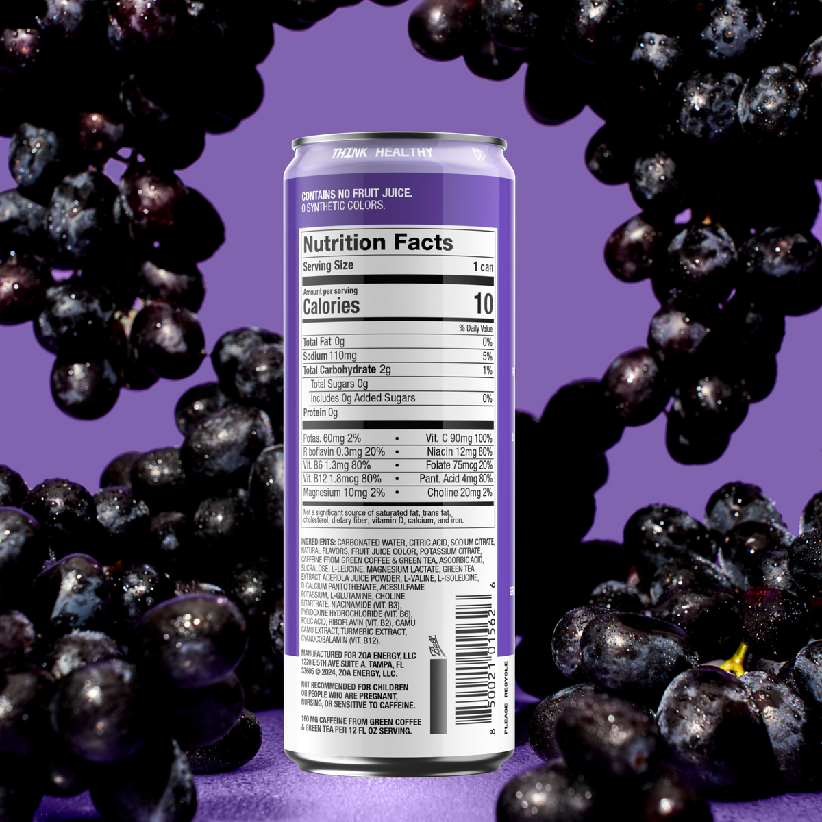 ZOA Frosted Grape 12 Fl Oz