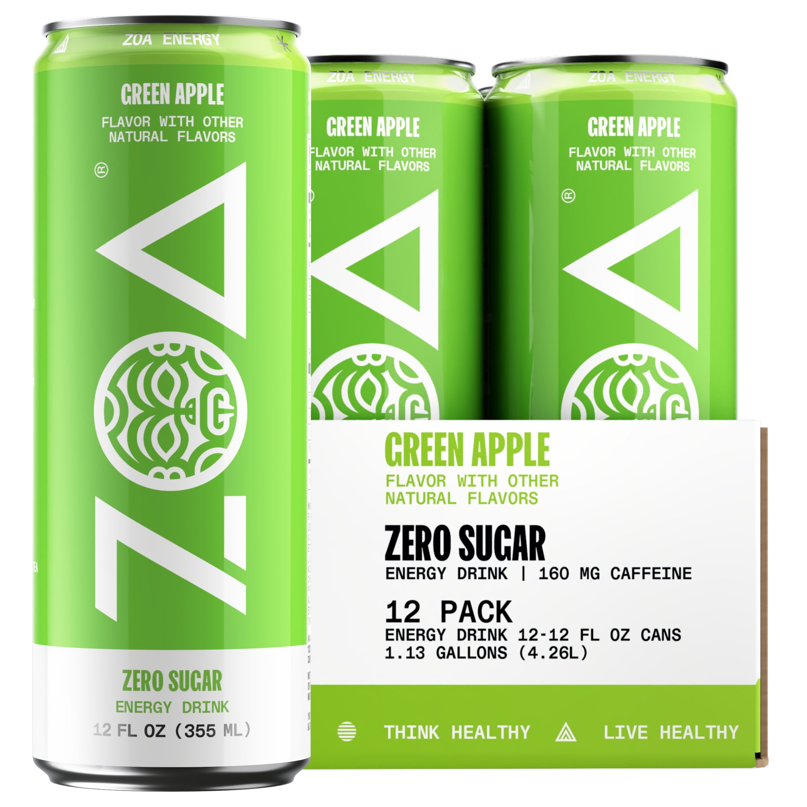 ZOA Green Apple Energy Drink Flavor
