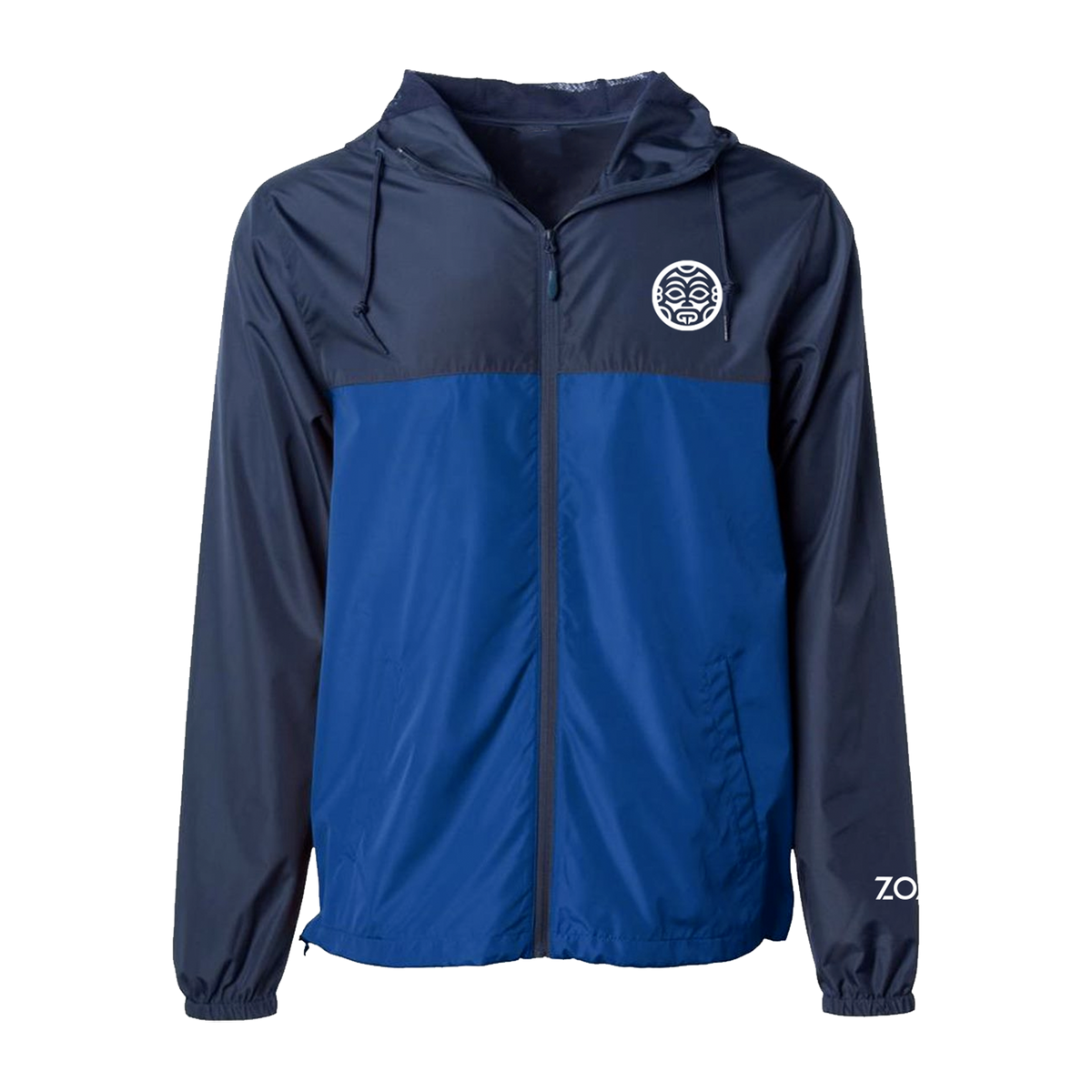 ZOA Mask Unisex Windbreaker Jacket in Blue or Black